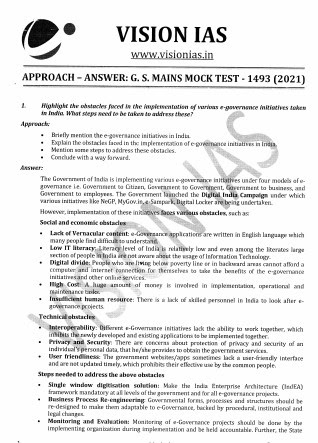 VISION IAS Mains 2021 Test 7 With Solution PDF - VISION