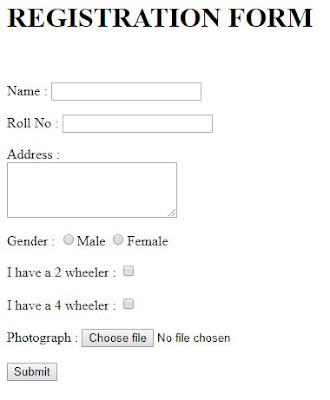 Registration Form Using HTML and JAVASCRIPT - Engineersiq