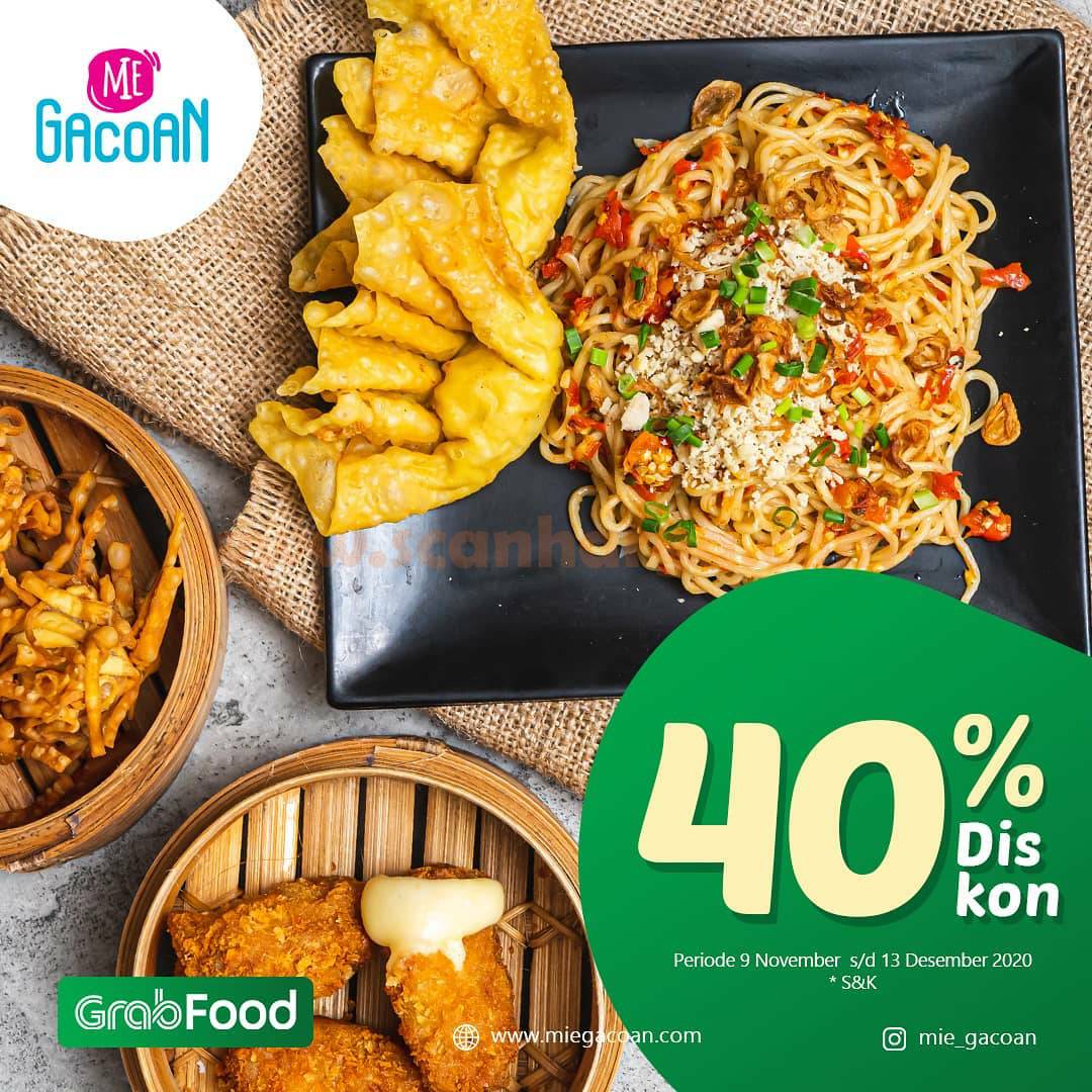 Promo Mie Gacoan Diskon 40% All Menu khusus pesan antar via Grabfood ...