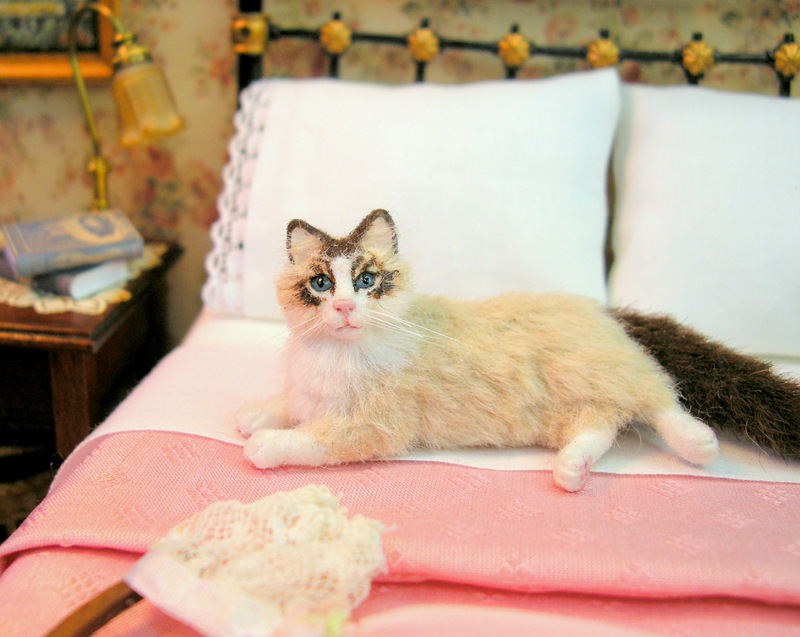 Kilmouski & Me: OOAK Dollhouse Miniature Ragdoll Cat