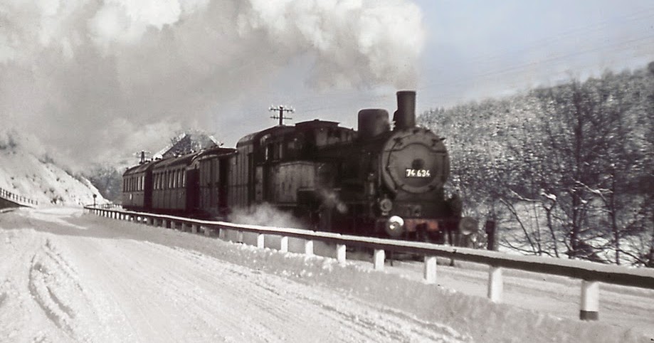 World War II in Color: German Train in Winter