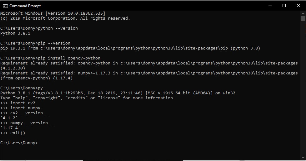 Belajar OpenCV Python : Install