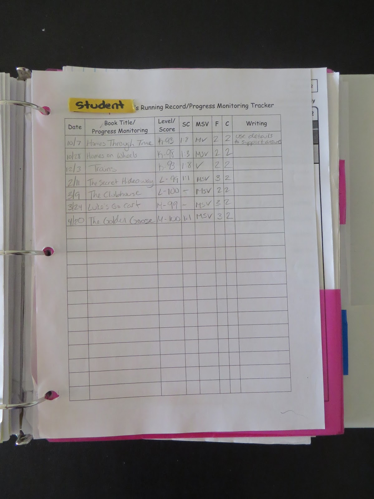 Mrs. Pirate Teacher: Guided Reading Notebook