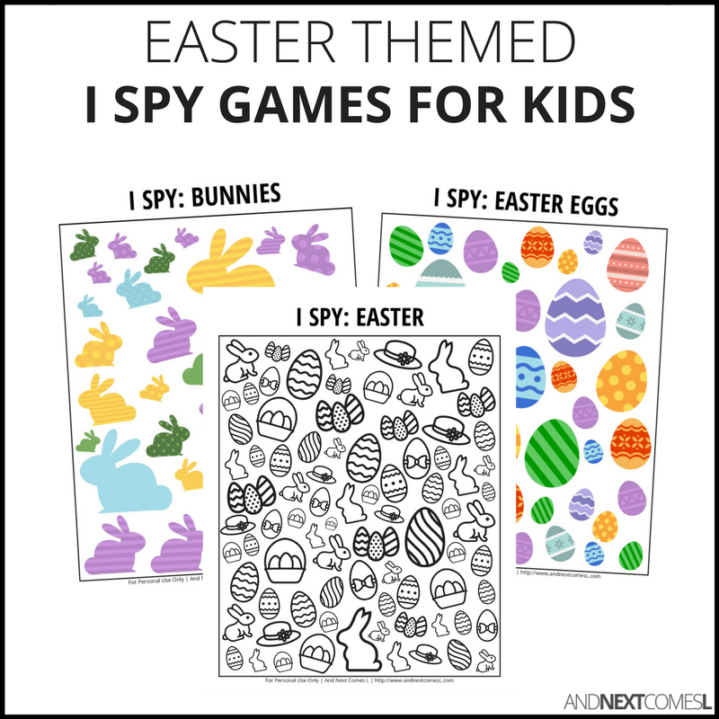 Easter I Spy Bundle Pack | And Next Comes L - Hyperlexia Resources