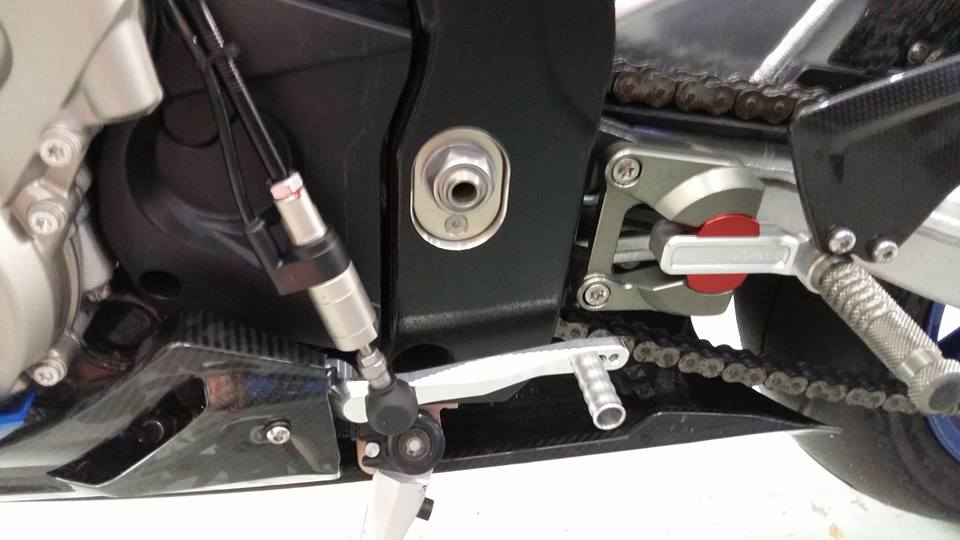 SBK Motoworks: Reverse shifter kit for BMW HP4