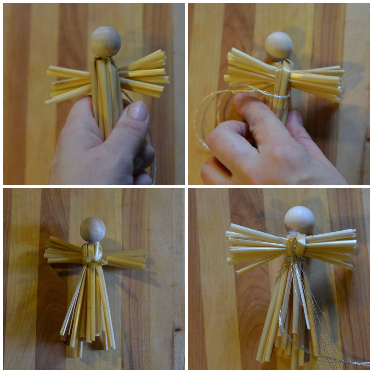 Twig and Toadstool: Simple Straw Angels