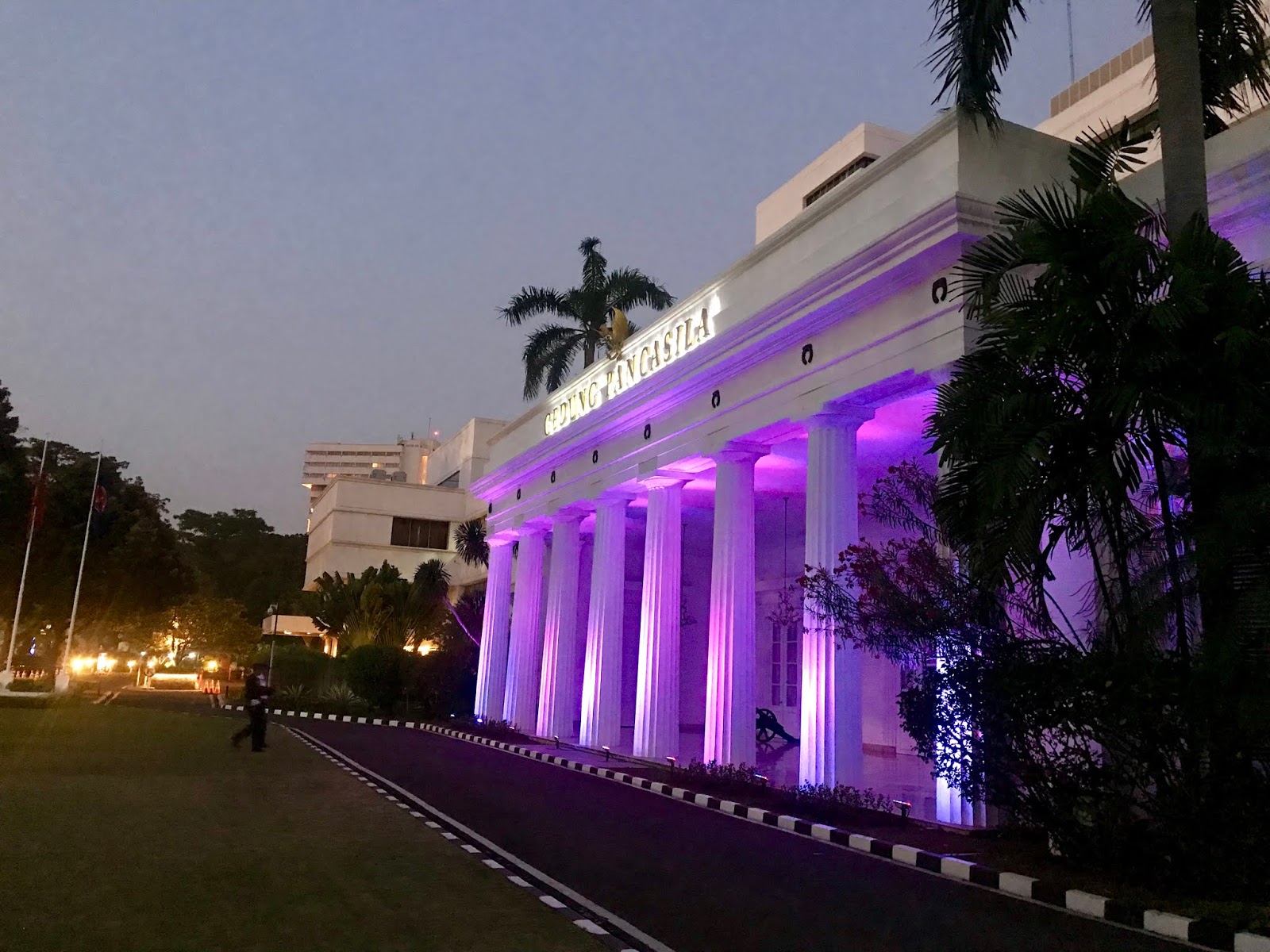 My Purple World : A Visit to Historical Gedung Pancasila, Jakarta