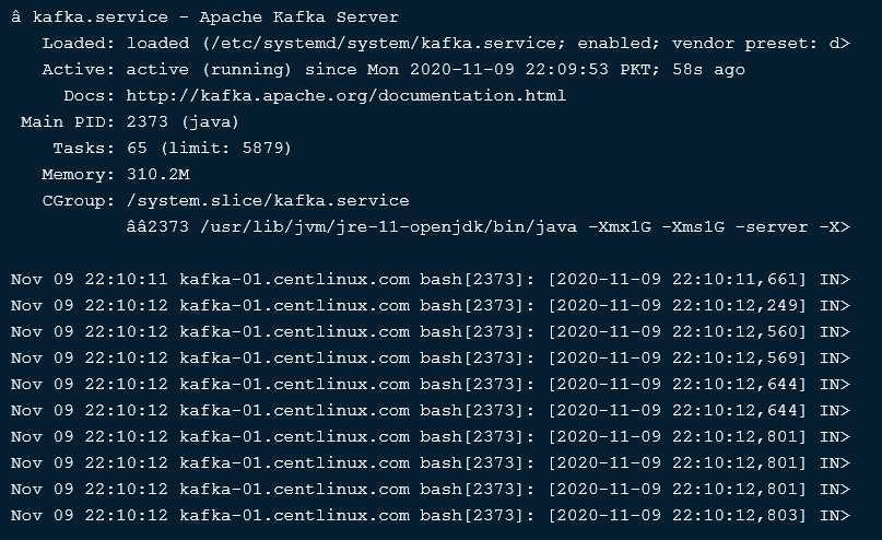 Best way to install Apache Kafka on CentOS 8 | CentLinux