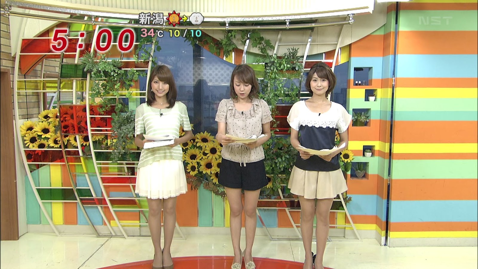 フジテレビ女子アナ画像庫 三田友梨佳、戸部洋子、 山中章子の美脚・ミニスカ 12年7月30日 めざにゅ〜