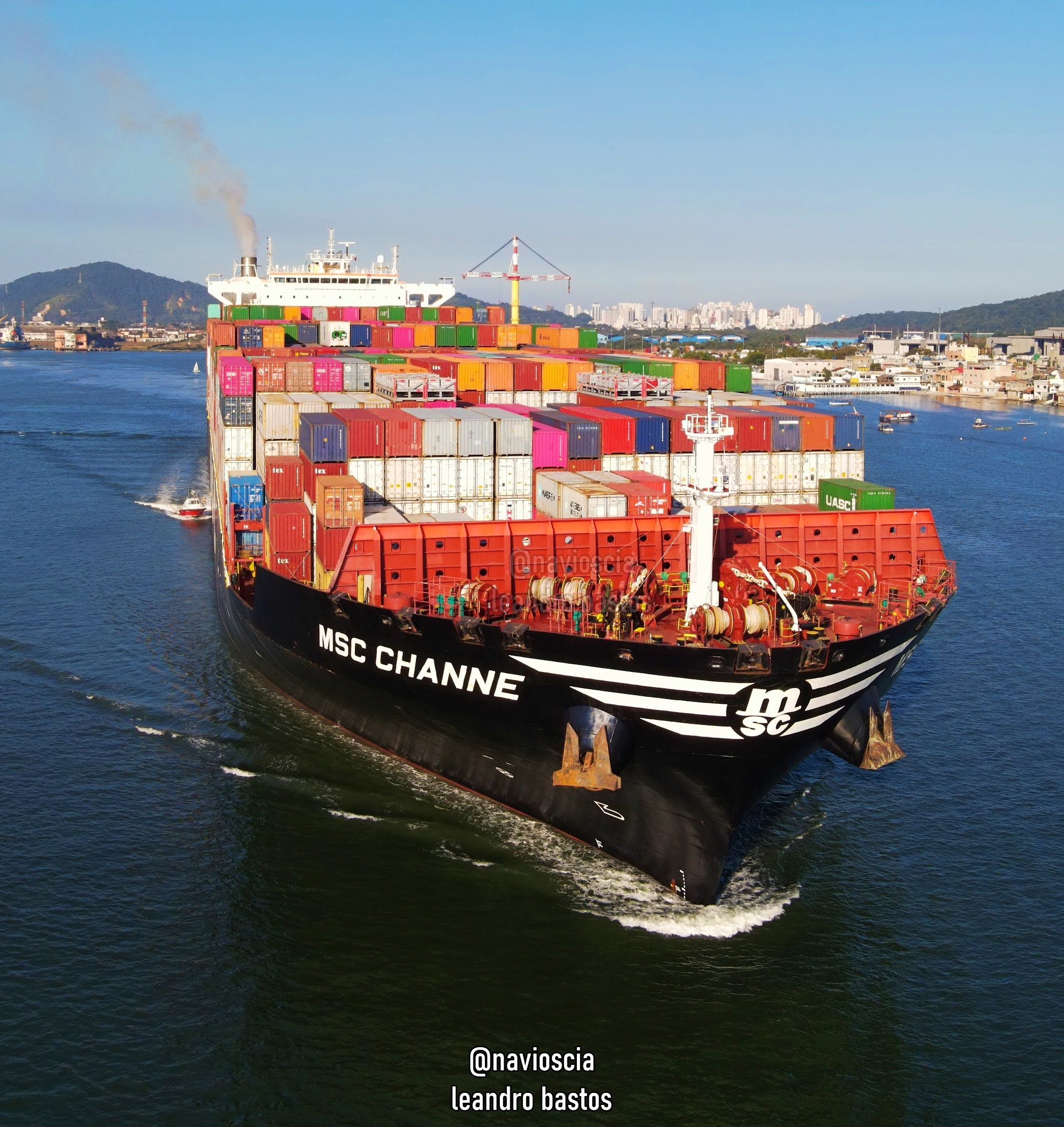 Navios de Santos & CIA: navio MSC CHANNE