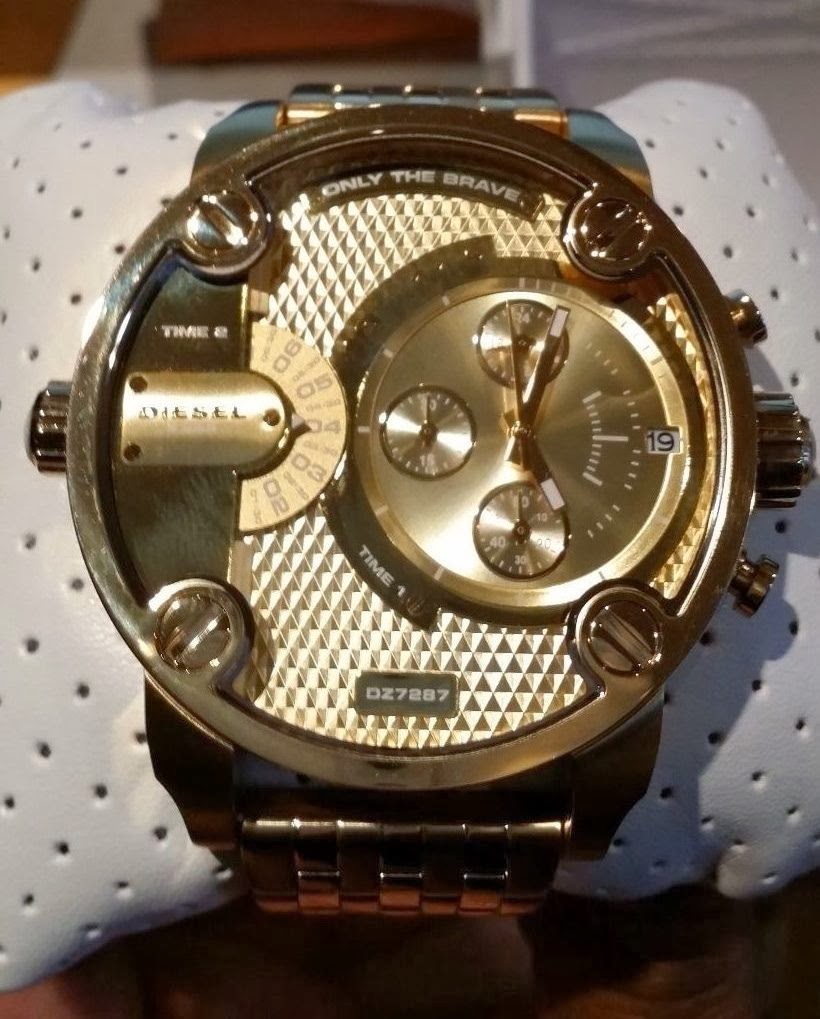 Relógios Importados: Relógio Diesel DZ7287 Dourado Masculino, 51 mm