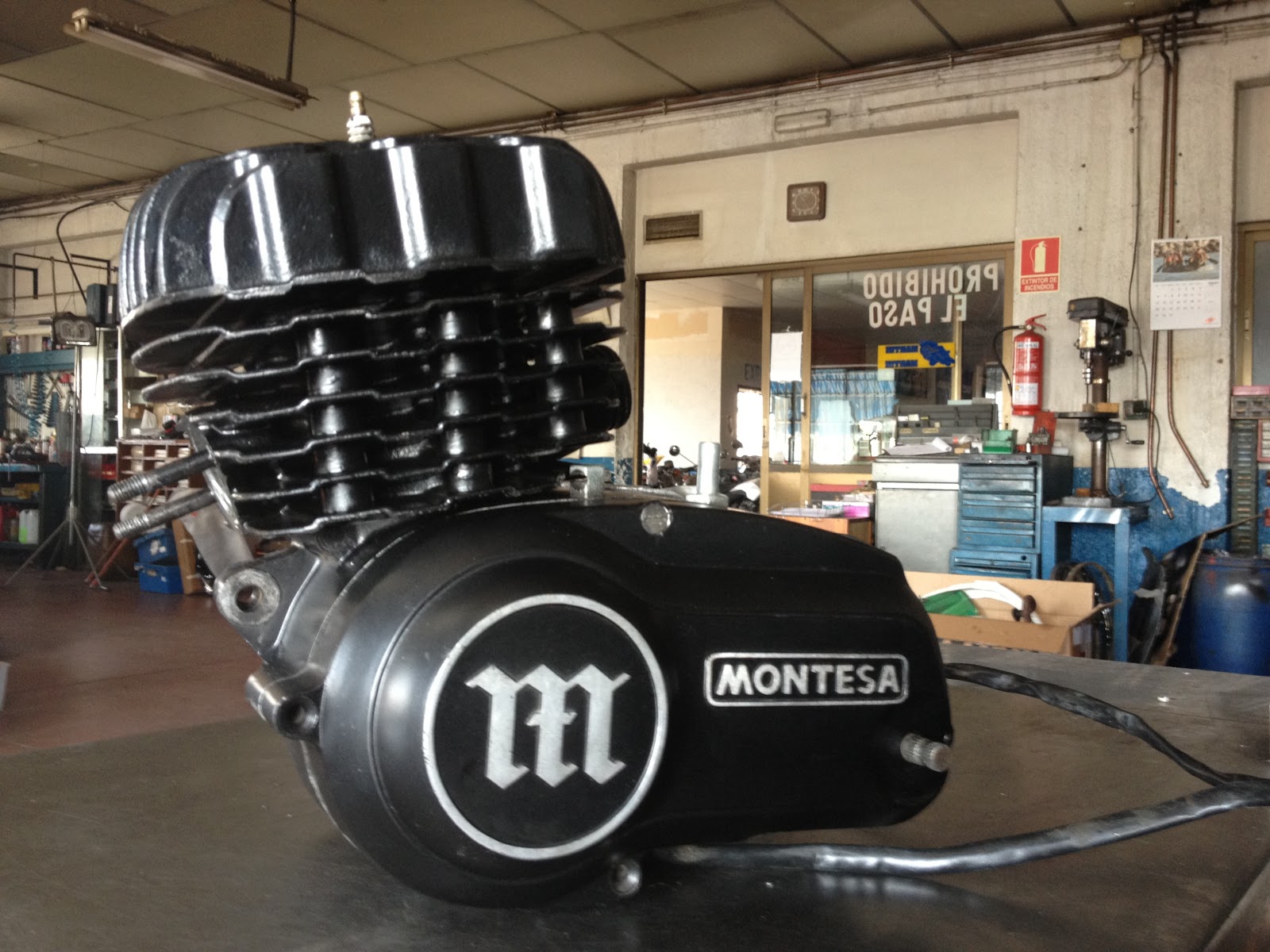 RESTAURACIONES FELIPE MARTIN MARTIN: MOTOR MONTESA ENDURO H RESTAURADO