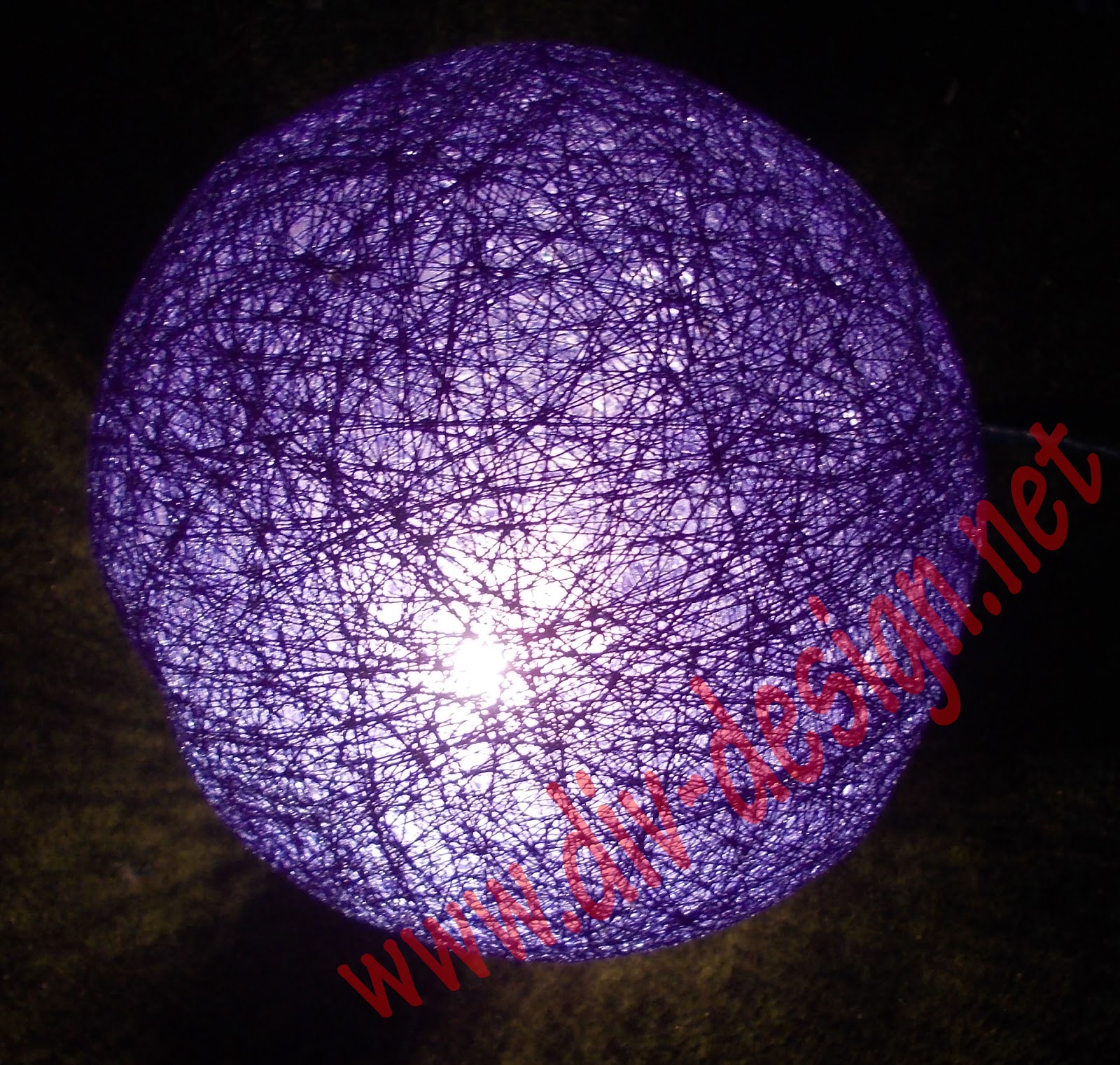 Tutorial Craft-Kerajinan Lampion / Lampu dari Benang ~ Div Design