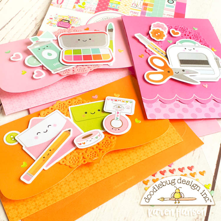 Doodlebug Design Inc Blog: CUTE & CRAFTY FUN CARDS | with Karen