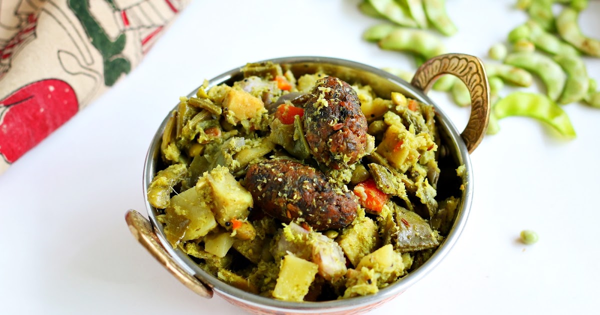 Undhiyu recipe | Gujarati Undhiyu | Jeyashri's Kitchen