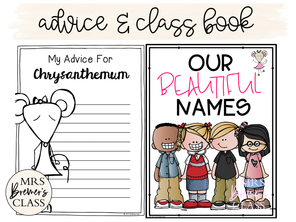 Chrysanthemum Book Study, Craftivity, and Class Book | Mrs. Bremer's Class