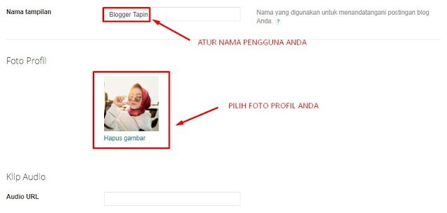Cara Mengatur Foto Profil Blogger di Template Tokopedia