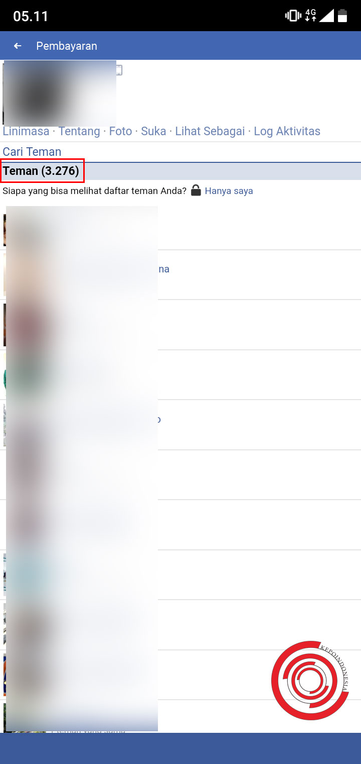 Cara Melihat Jumlah Teman di Facebook Lite Terbaru - KEPOINDONESIA