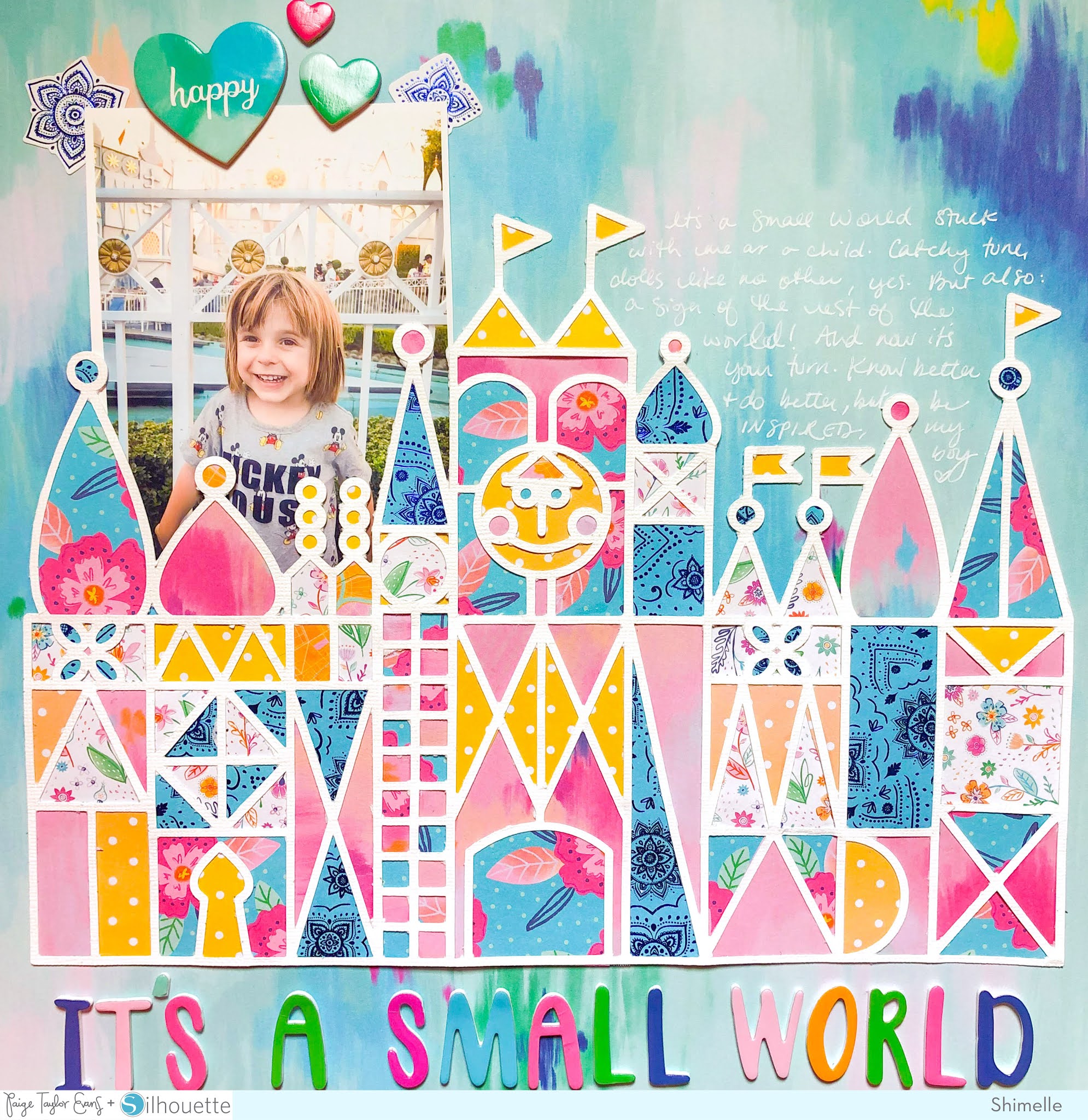 It's a Small World Layout by Shimelle | Paige Taylor Evans