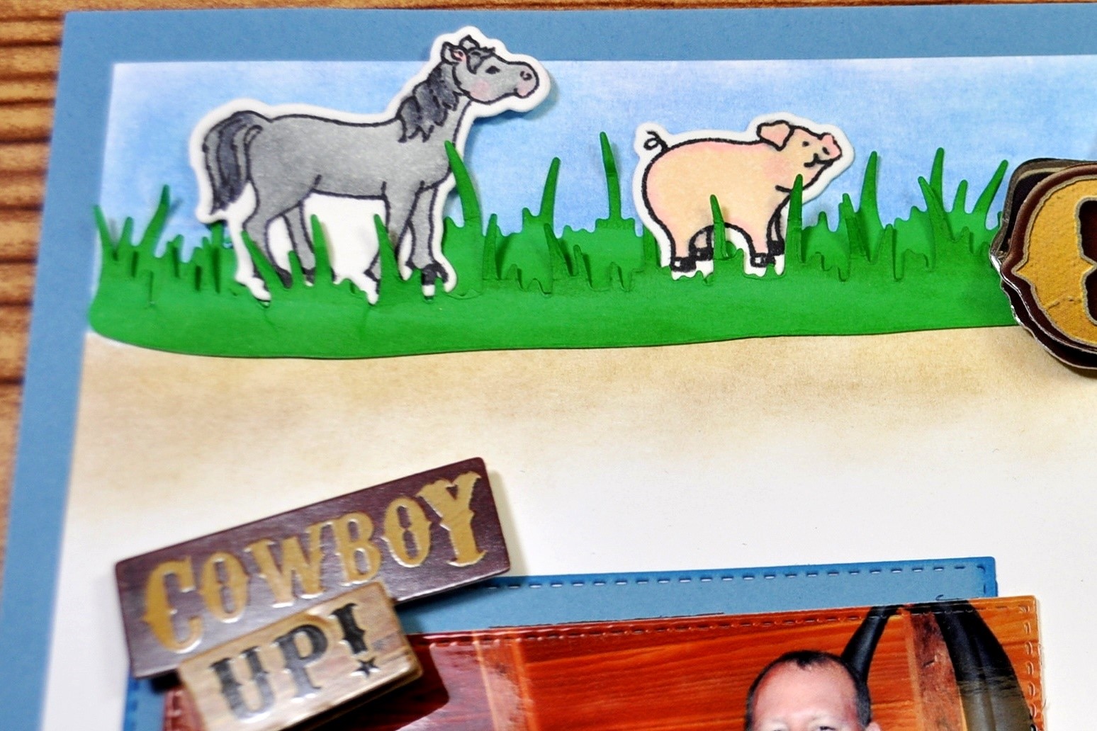 100% Country Scrapbook Page - SugarShine Designs