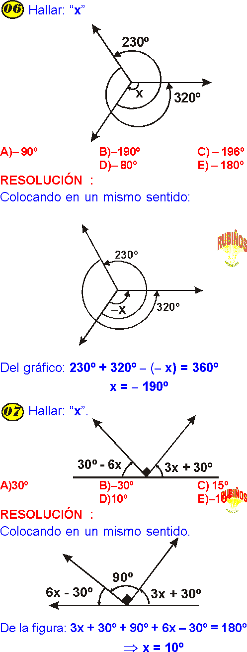 Ángulo Trigonométrico Ejercicios Resueltos de Trigonometría
