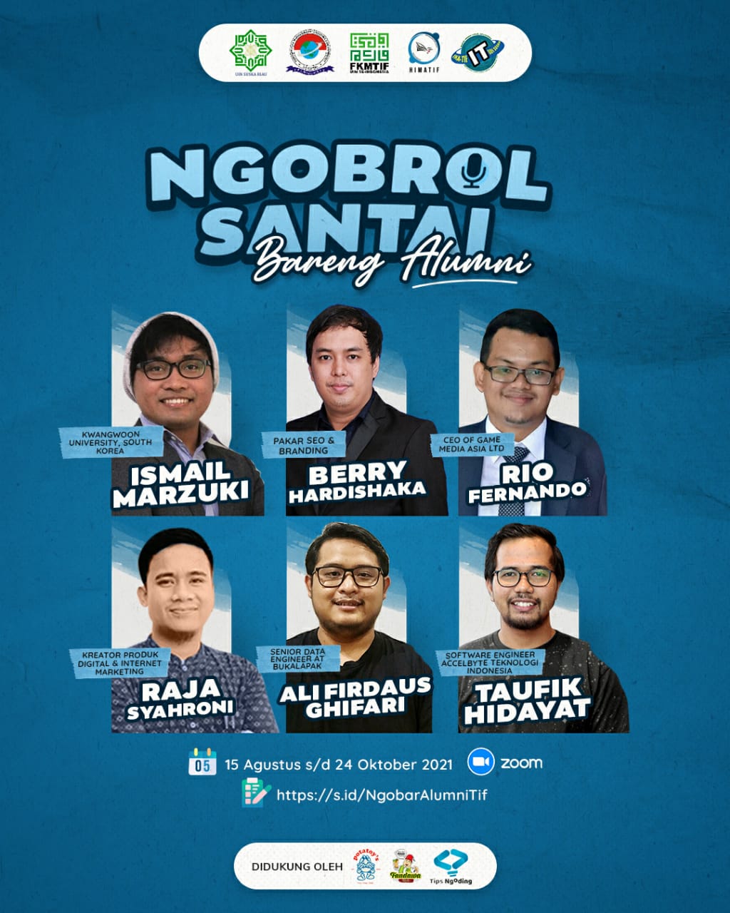 Ngobrol Santai Bareng Alumni Teknik Informatika UIN Suska Riau Ngobrol Santai Bareng Alumni Teknik Informatika UIN Suska Riau