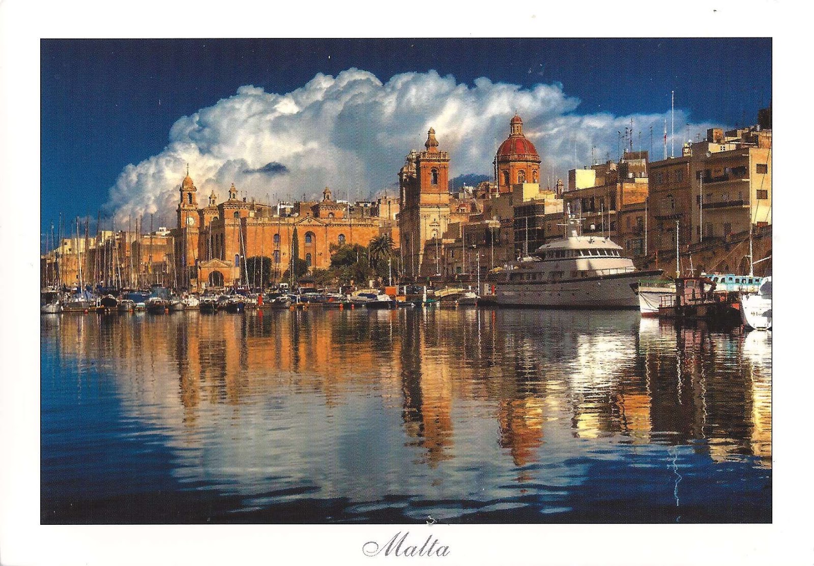 A Journey of Postcards: Birgu Waterfront | Malta