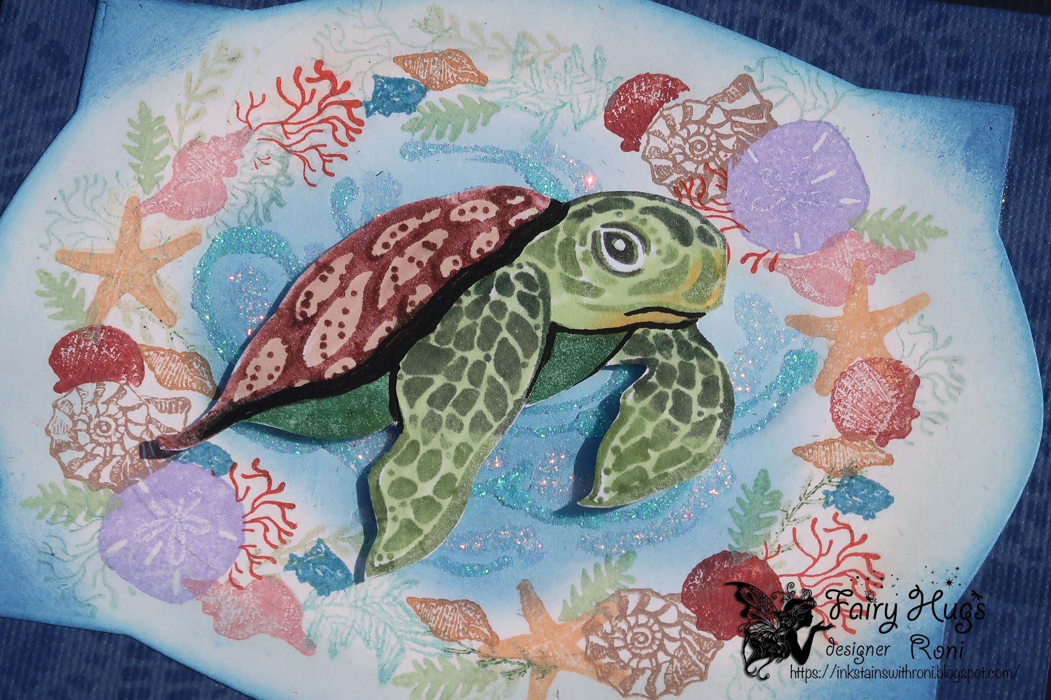 Ink Stains: Friendly Little Sea Turtle