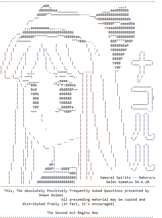 Anime ascii art