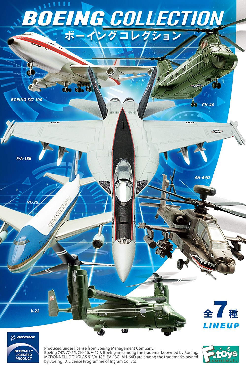 Kampfgruppe 1/144: Boeing Collection - F-Toys