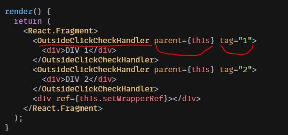 Code Samples: Handle click outside of React component | ReactJS ... Code Samples: Handle click outside of React component | ReactJS ...