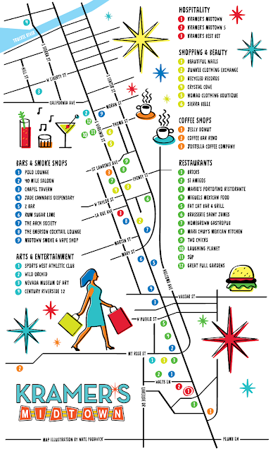 I Draw Maps: Illustrated Entertainment Map of Reno, Nevada for Kramer's ...