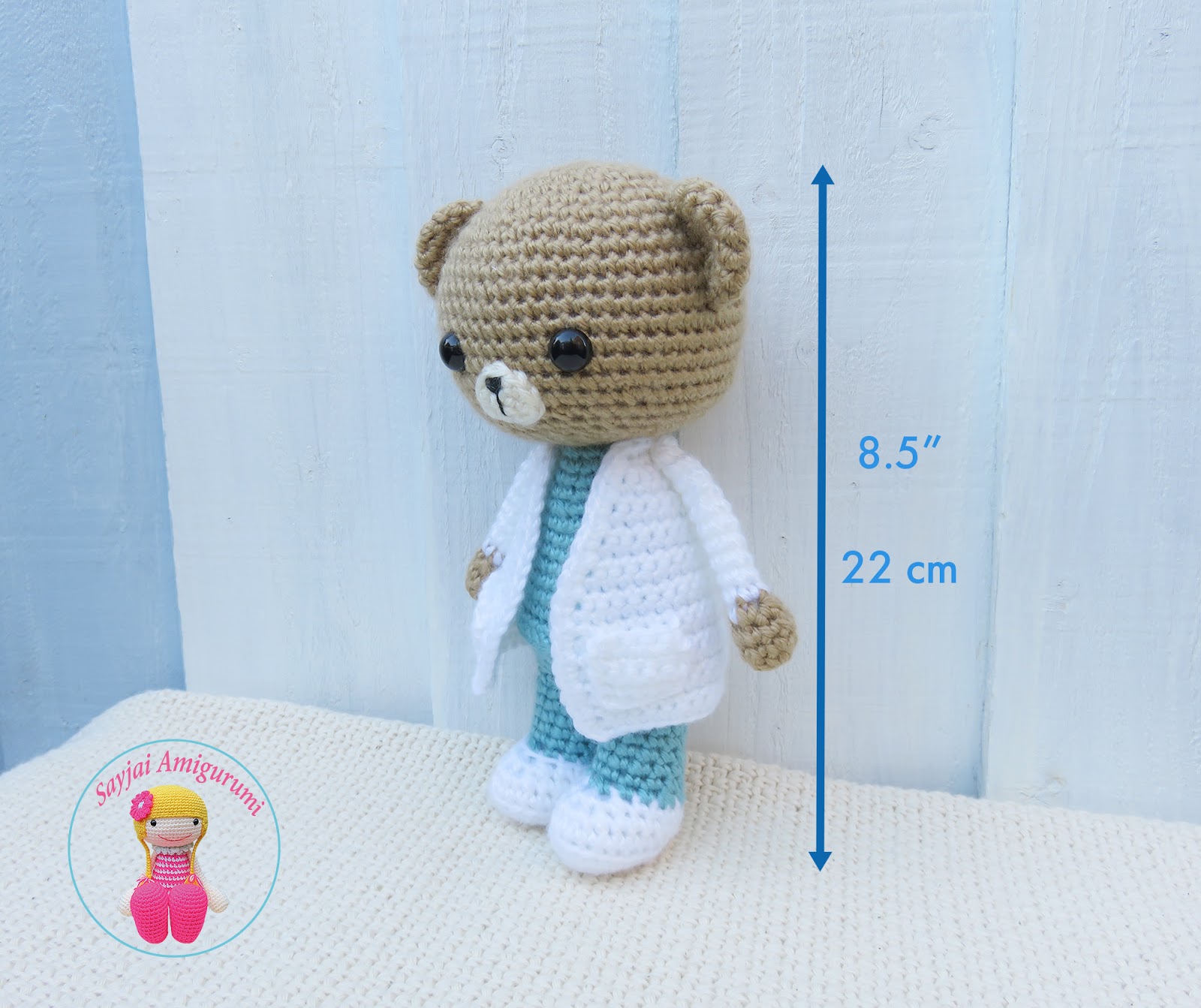 Doctor Beary Bear, Amigurumi Crochet Pattern - Sayjai Amigurumi Crochet ...