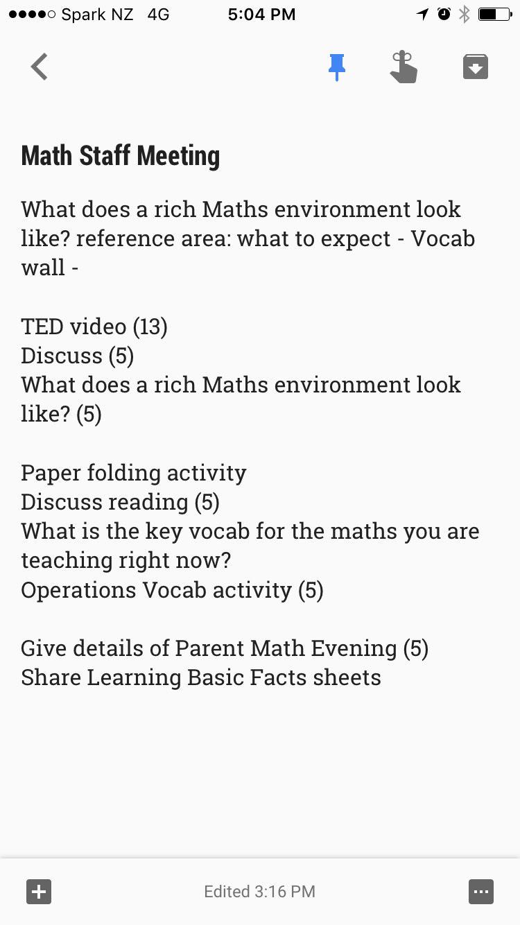 Mindcraft Learning Blog: Staff Math Meeting