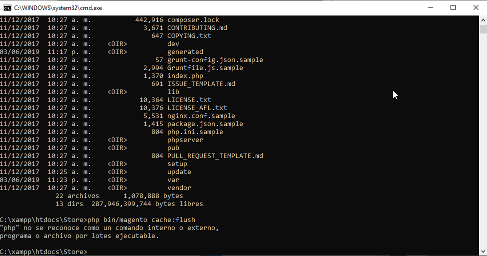 VISOAL by vhcardenas: PHP No Se Reconoce Como Comando Interno o Externo