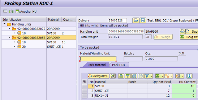 Delivery and Shipment handling units | SAP Online Guides