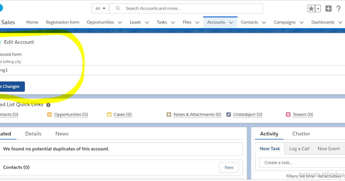 Sfdc A Blog On Salesforce Saving A Record Using Lds