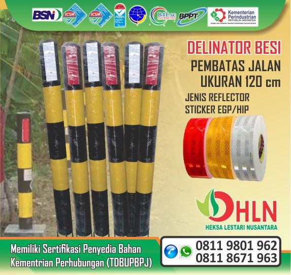 PEMBATAS JALAN BESI | Pabrik Rambu