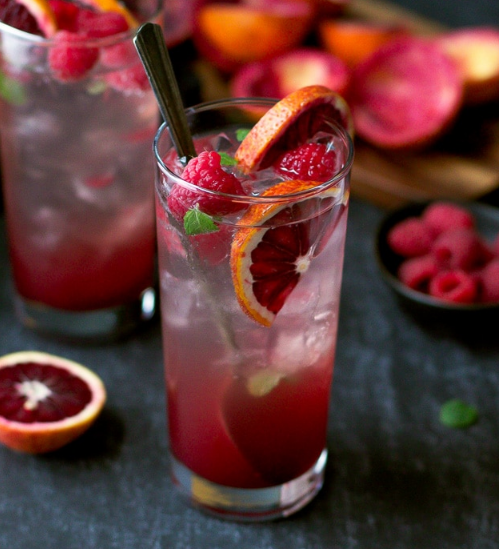Blood Orange And Raspberry Mojito Recipe #orange #rasberry #drink ...