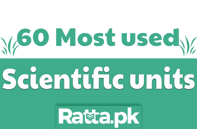 60 Most Commonly Scientific Units and Their Names - Ratta.pk