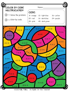 An Apple For The Teacher: Cinco de Mayo Color By Number