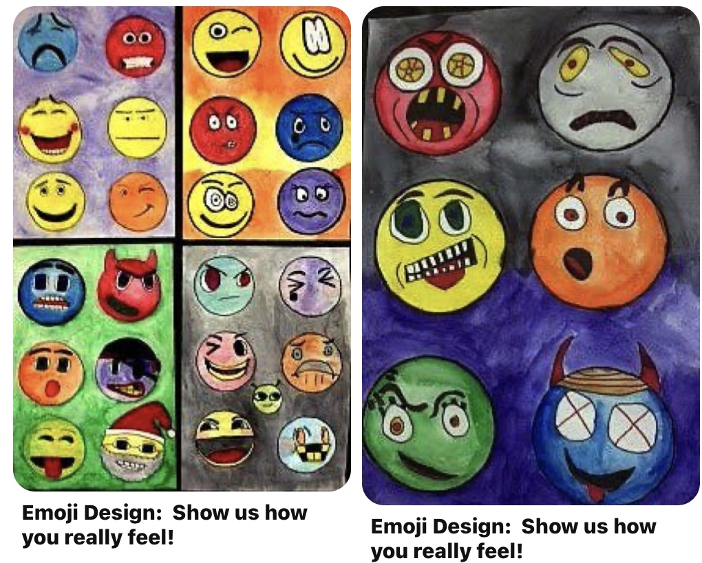 Art Sub Lessons: Art Sub Plan for Back to School - Emoji