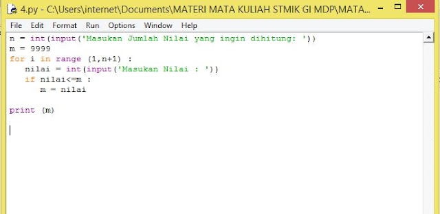 Menampilkan Angka Terkecil Yang Kita Inputkan Dalam Bahasa Pemograman ...