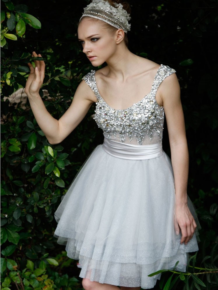 Bling Bling Dress: Short A-line Bling Dress Makes You Shine