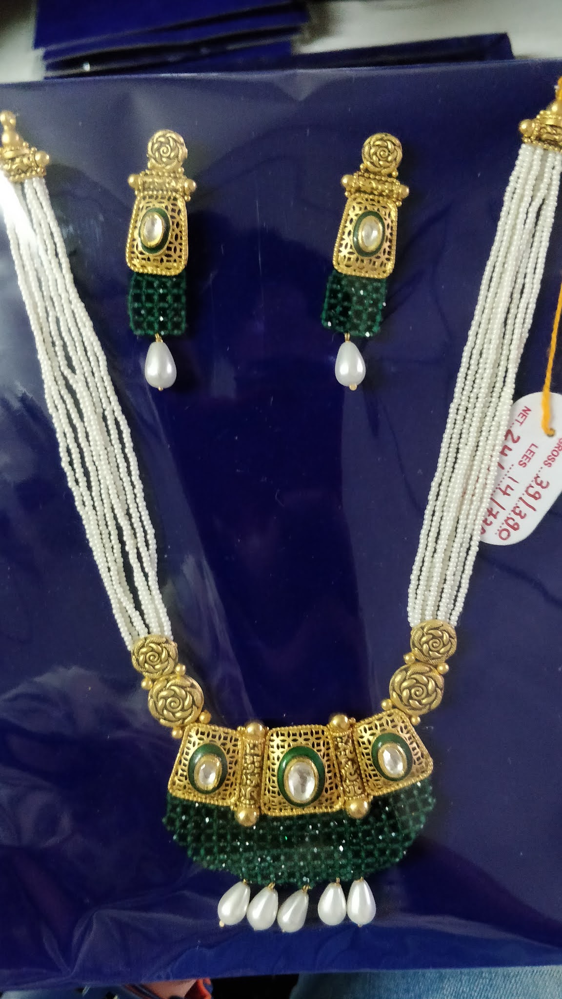 Real Moti/Pearl Antique Gold Jewelry