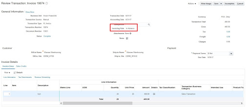The Oracle Prodigy Overview Of Receivables Invoicing Rules In Oracle