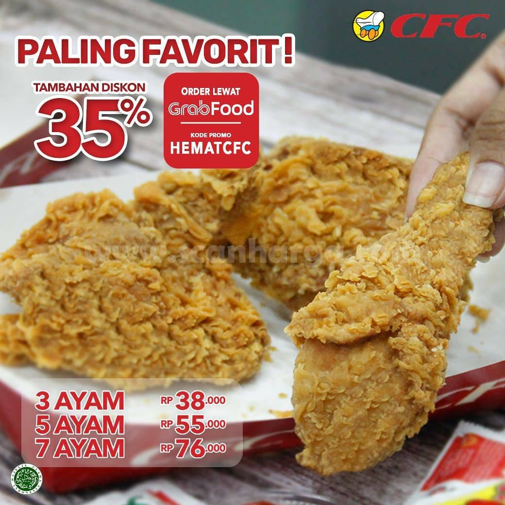 CFC Promo Paket Ayam Goreng Diskon 35% pemesanan via Grabfood | scanharga