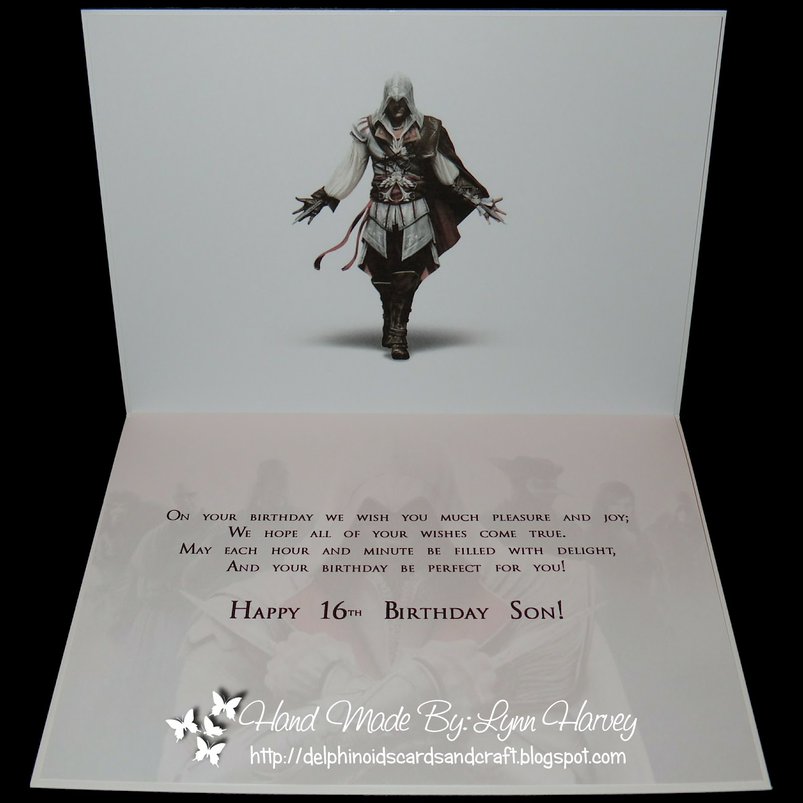 Delphinoid's Cards and Craft: My Son's Birthday Card