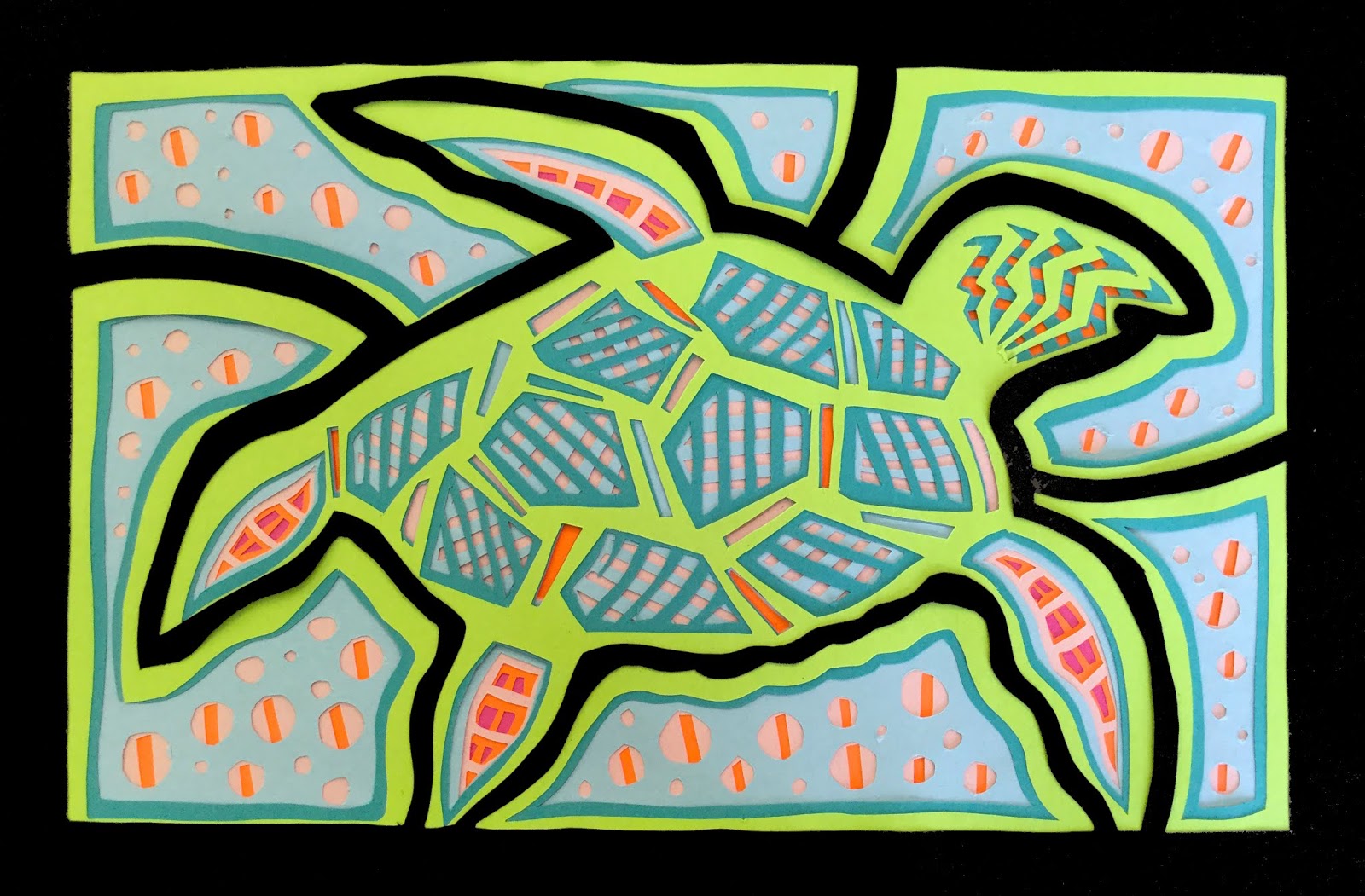 Mr. Bob's Middle & High School Art Room: Grade 8 Mola Paper cutting ...