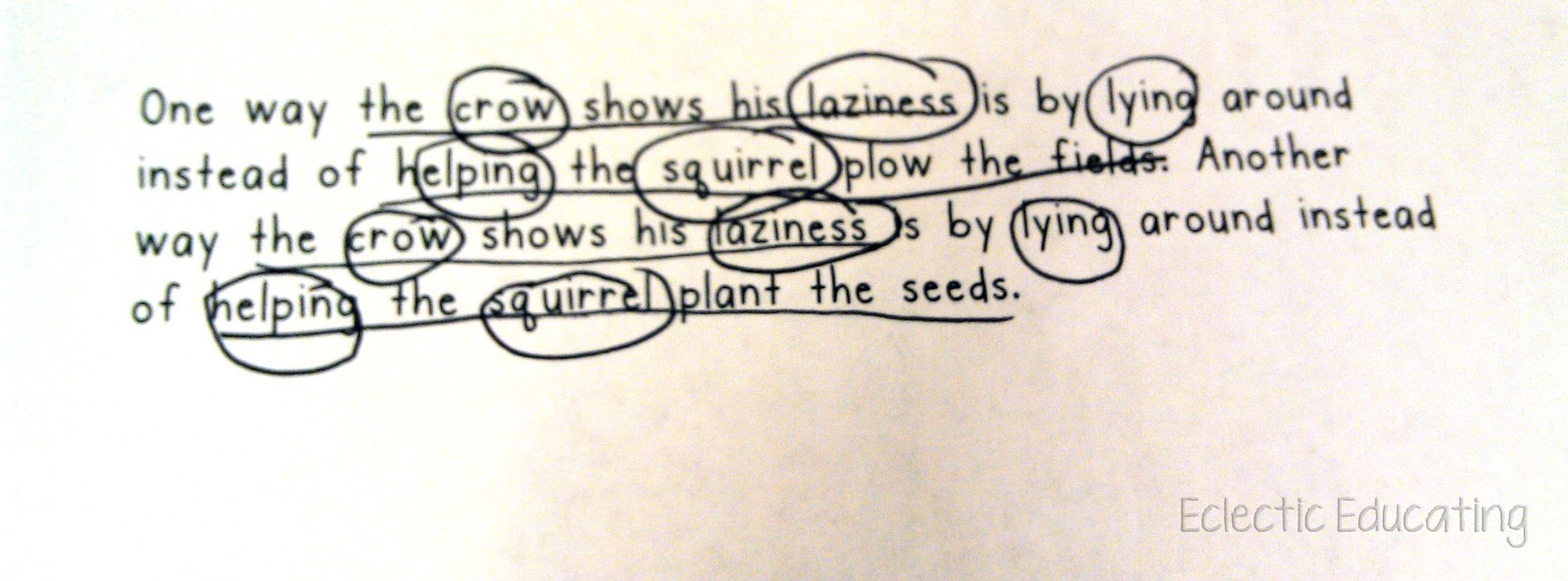 Eclectic Educating: Written Response